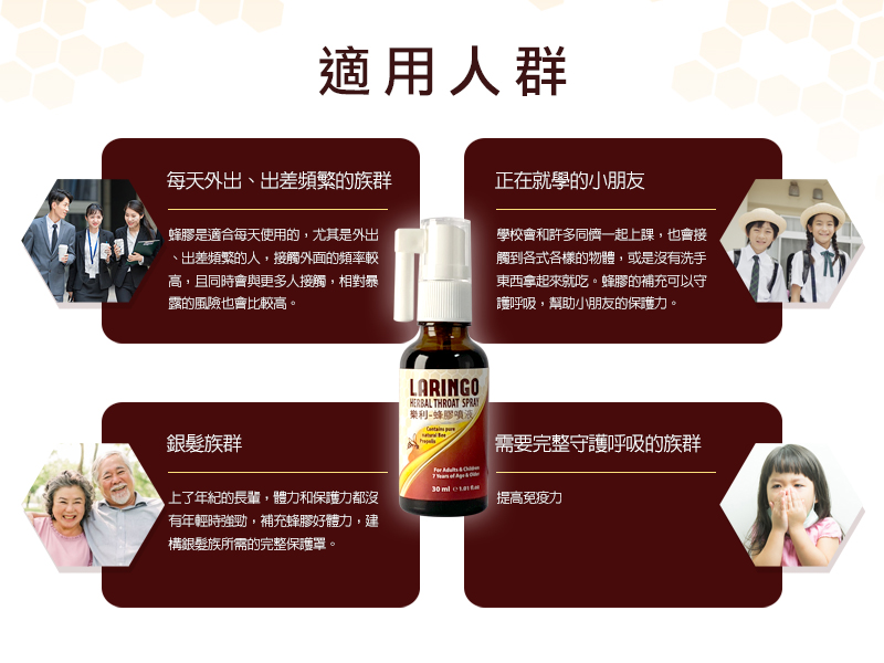 德譽貿易有限公司-Teh Yuh Trading Co., Ltd. - LARINGO HERBAL THROAT SPRAY 樂利複方蜂膠 ...